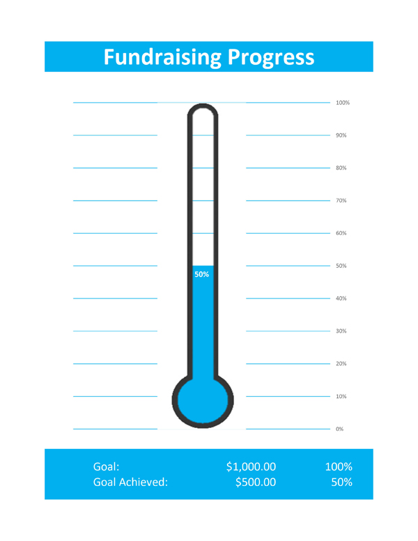 12 Fundraising Thermometer Goal Templates [Free Printable Download]