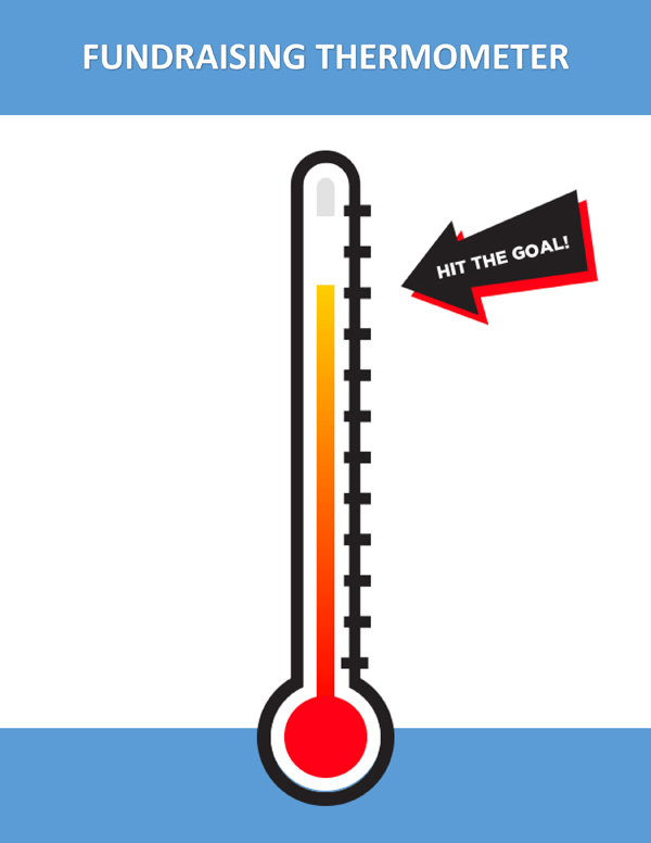 12 Fundraising Thermometer Goal Templates [Free Printable Download]